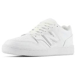 Sneaker New Balance "480", Gr. 37, weiß (weiß, weiß, weiß), Leder, Schuhe