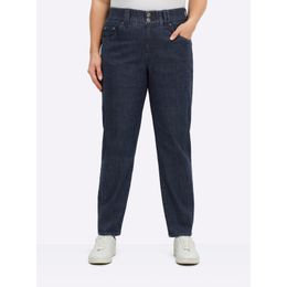 sheego Damen Jeans in 5-Pocket-Form, dark blue, Gr&ouml;&szlig;e 48
