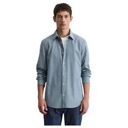Marc O'Polo Langarmhemd MARC O'POLO "mit garngefärbtem Streifenmuster", Herren, Gr. L, Normalgrößen, multi, blau daze, Obermaterial: 100% Baumwolle, gestreift, Casual, figurbetont normal, Doppelmanschette, Hemden