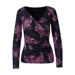 Koroshi Shirt Damen Gr&ouml;&szlig;e L lila / schwarz