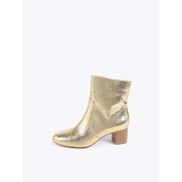 Lola Casademunt Ankle Boots Damen Gr&ouml;&szlig;e 40 gold Winterschuhe