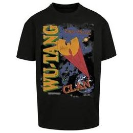 Mister Tee Kurzarmshirt MISTERTEE "MisterTee Herren Wu-Tang Clan Enter the Wu Oversize Tee", Herren, Gr. 4XL, schwarz, 100% Baumwolle, unifarben, casual, oversize, Rundhals, Kurzarm, Shirts