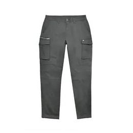 Cargohose 883POLICE "883 Police NEWTON CARGO PANTS", Herren, Gr. 34, Normalgrößen, grau (charcoal), 98% Baumwolle, 2% Elasthan, unifarben, slim fit, Hosen