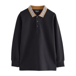 next Poloshirt Jungen Gr&ouml;&szlig;e 116 cognac / schwarz / wei&szlig;