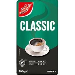 GUT&GÜNSTIG GUT&GÜNSTIG CLASSIC Kaffee, gemahlen, Arabica- und Robustabohnen kräftig, 500,0 g