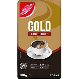 GUT&GÜNSTIG GUT&GÜNSTIG GOLD ENTKOFFEINIERT Kaffee, gemahlen, Arabicabohnen 500,0 g