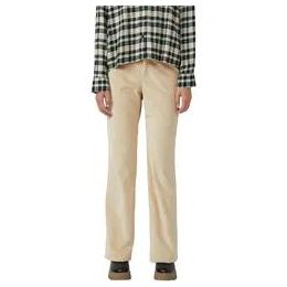 Cordhose s.Oliver, Damen, Gr. 44, N-Gr, cream beige, Cord, Obermaterial: 42% Polyester, 36% Baumwolle, 20% Viskose, 2% Elasthan, unifarben, regular fit knöchellang, Hosen, mit Taschen