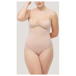 Shaping-Body YSABEL MORA, Damen, Gr. L, N-Gr, beige, Single Jersey, Obermaterial: 86% Baumwolle, 14% Elasthan, eng, Bodys, mittlerer Form-Effekt, atmungsaktiv, Baumwollmix, elastisch