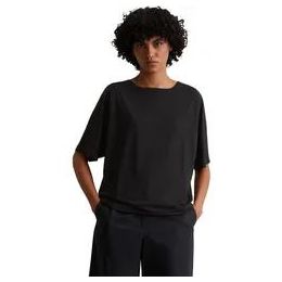 Marc O'Polo T-Shirt MARC O'POLO "aus Viskose-Stretch-Jersey", Damen, Gr. XS, schwarz, Obermaterial: 56% Viskose, 37% Modal, 7% Elasthan, unifarben, Basic, regular fit, Rundhals, Kurzarm normaler Saum, Shirts