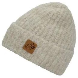 Beanie Chillouts "Ines Hat", Damen, beige, Grobstrick, Kunstfaser, meliert, Mützen, Strickmütze in leicht melierter Optik