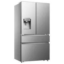 HISENSE French Door "RF728N4S", Standardmodul: E (A-G), silber (silberfarben), Rechtsanschlag, Kühlschränke, Topseller