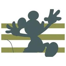 Bild Komar "Mickey Shadow", grün (farbe bild(er): grün, weiß), B:30cm H:40cm, Holz, Papier, Bilder, Wandbild zur Dekoration im Kinderzimmer - ohne Rahmen