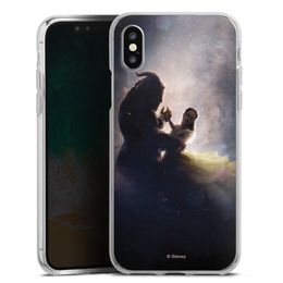 DeinDesign iPhone X Handy Silikon Hülle Case transparent Handyhülle Disney Princess Official Licensed Product The Beauty And The Beast Silikon Case