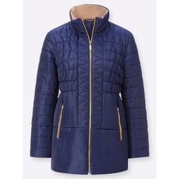 WITT Damen Steppjacke mit Zickzack-Muster, marine, Gr&ouml;&szlig;e 20