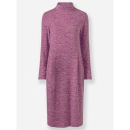WITT Damen Jerseykleid in Strick-Optik, erika-meliert, Gr&ouml;&szlig;e 40