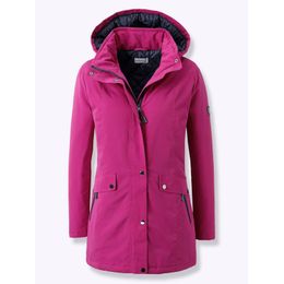 WITT Damen Outdoorjacke mit Stepp-Futter, magenta, Gr&ouml;&szlig;e 48