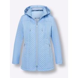 WITT Damen Steppjacke mit Rautenstepp, eisblau, Gr&ouml;&szlig;e 46