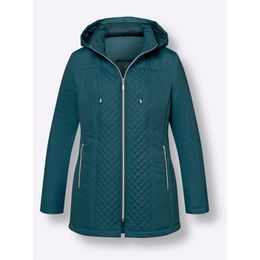 WITT Damen Steppjacke mit Rautenstepp, petrol, Gr&ouml;&szlig;e 40