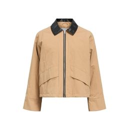 Object Jacke 'OBJBENEDICT' Damen Gr&ouml;&szlig;e L beige / schwarz