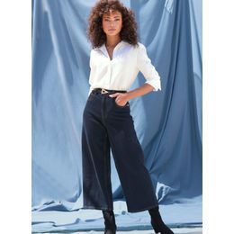 Lascana Damen 7/8-Jeans, dark blue denim, Größe 44