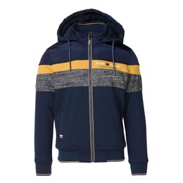 KOROSHI Sweatjacke Herren Gr&ouml;&szlig;e M navy / gelb / grau