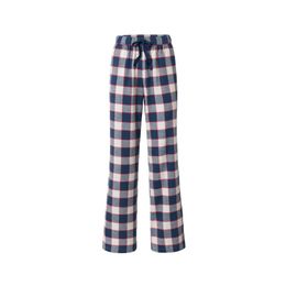 Tchibo - Flanell-Relaxhose - Damen - Gr. 38 - weiß/kariert