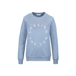 Tchibo - Sweatshirt mit Print - Damen - Gr. XL - hellblau/print
