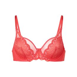 Tchibo - Bügel-BH mit Spitze - Damen - Gr. 85C - rot