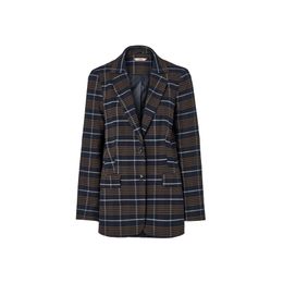Tchibo - Karierter Blazer - Damen - Gr. 46 - dunkelblau/kariert