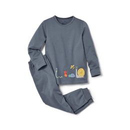 Tchibo - Kleinkind-Pyjama - Kinder - Gr. 134/140 - dunkelblau/print