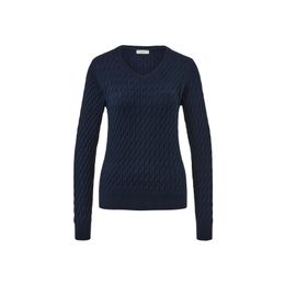 Tchibo - Zopfstrickpullover - Damen - Gr. S - dunkelblau