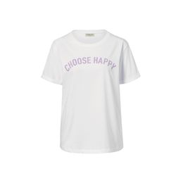 Tchibo - T-Shirt aus Bio-Baumwolle - Damen - Gr. M - lila/print