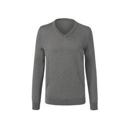 Tchibo - Merino-Pullover mit V-Ausschnitt - Herren - Gr. 3XL - grau