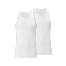 Tchibo - 2 Feinripp-Unterhemden - Herren - Gr. XXL - weiß