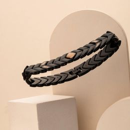 Holzkern Armband Prelude (Koa/Schwarz), Naturholz, Herren, größenverstellbar