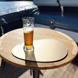 Silwy Magnet-Platzset mit Ledercoating gro&szlig; schwarz - Geschirrhalter