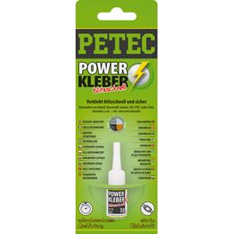Petec Power Kleber blitzschnell Sekundenkleber 3 g - Klebstoffe & Dichtmittel