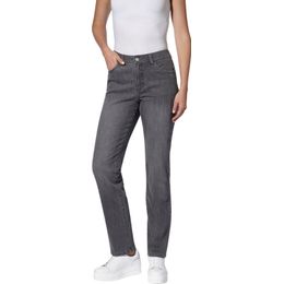 Damen 5-Pocket-Jeans mit l&auml;ssig weiten Beinen grey-denim, Gr&ouml;&szlig;e 36