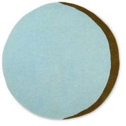 SUITE702 Teppich Eclipse Ø 120 cm Hellblau-Oliv