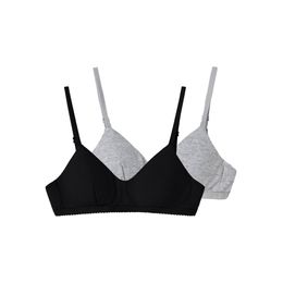 lmtd LIMITED BY NAME IT LMTD Bralette M&auml;dchen Gr&ouml;&szlig;e 170/176 grau / schwarz