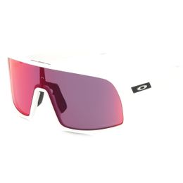 Oakley OO9462 SUTRO S | Herren-Sonnenbrille | Fassung: Vollrand, Monoscheibe, Kunststoff, Weiß Matt | Glasfarbe: Violett Verlaufend