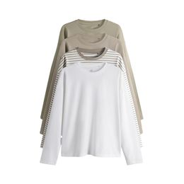 The Set Shirt Damen Gr&ouml;&szlig;e S creme / brokat / khaki