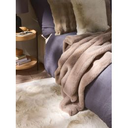 benuta Nest Decke Dave Beige 150x200 cm - Moderner Kurzflor-Teppich f&uuml;r Wohnzimmer