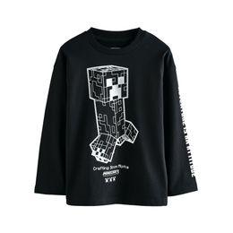 next Shirt 'Minecraft' Jungen Gr&ouml;&szlig;e 110 schwarz / wei&szlig;