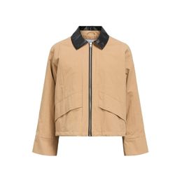 Object Jacke 'OBJBENEDICT' Damen Gr&ouml;&szlig;e L beige / schwarz