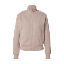 Guess Sportsweatjacke 'BRITNEY' Damen Gr&ouml;&szlig;e XL beige / taupe / schwarz / wei&szlig;
