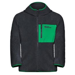 Jack Wolfskin Fleecejacke "Ice Curl" in Schwarz/ Grün - 21% | Größe 116 | Kids-fleecejacken-fleecepullover