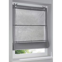 HEINE HOME Raffrollo in Grau - 42% | Größe 140x60 cm | Gardinen-vorhaenge