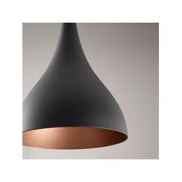 Opviq Hängeleuchte "Berceste" in Schwarz/ Kupfer - Ø 22 cm - 81% | Haengeleuchten-deckenleuchten
