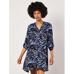 Apricot Kleid in Dunkelblau/ Hellblau - 64% | Größe M | Damen-kleider